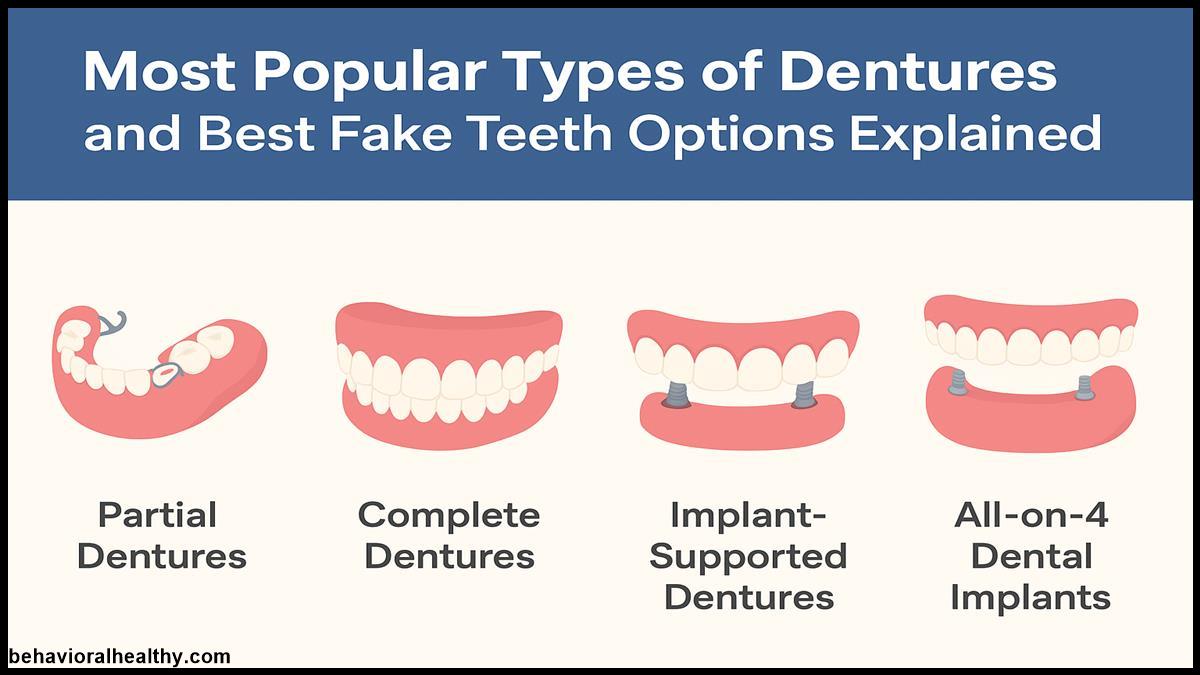 Most Popular Denture Types and Fake Teeth Options Explained